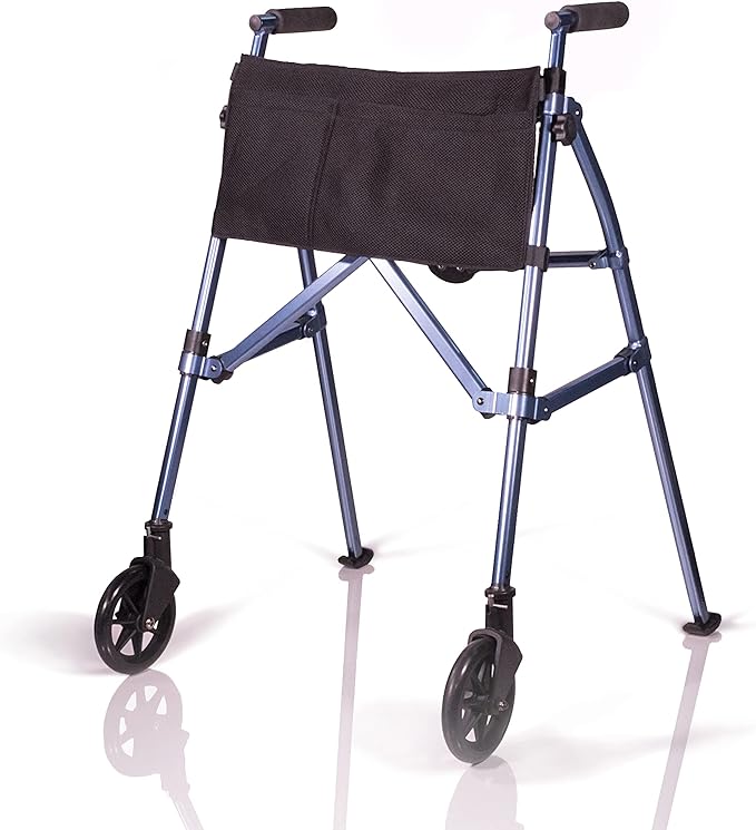 Stander EZ Fold-N-Go Rollator in Cobalt Blue | Lightweight Walker ...
