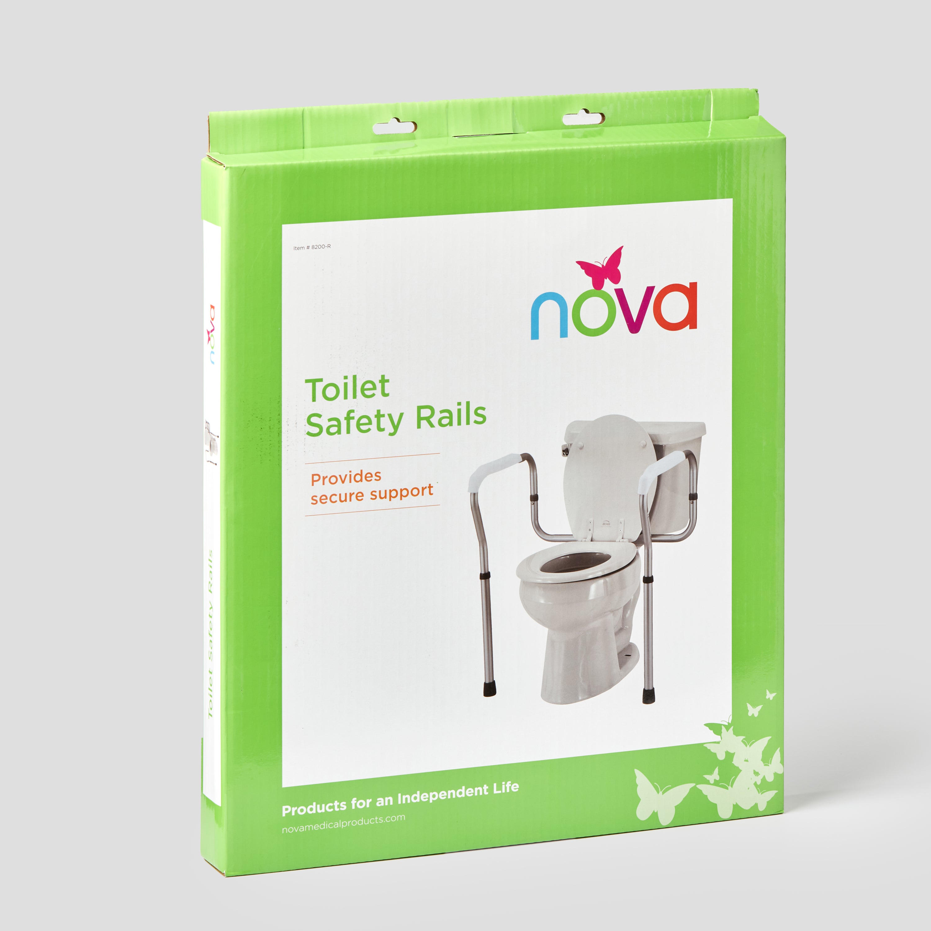 Nova Toilet Seat Safety Rails | Bathroom Safety – Maxim Medical Supplies