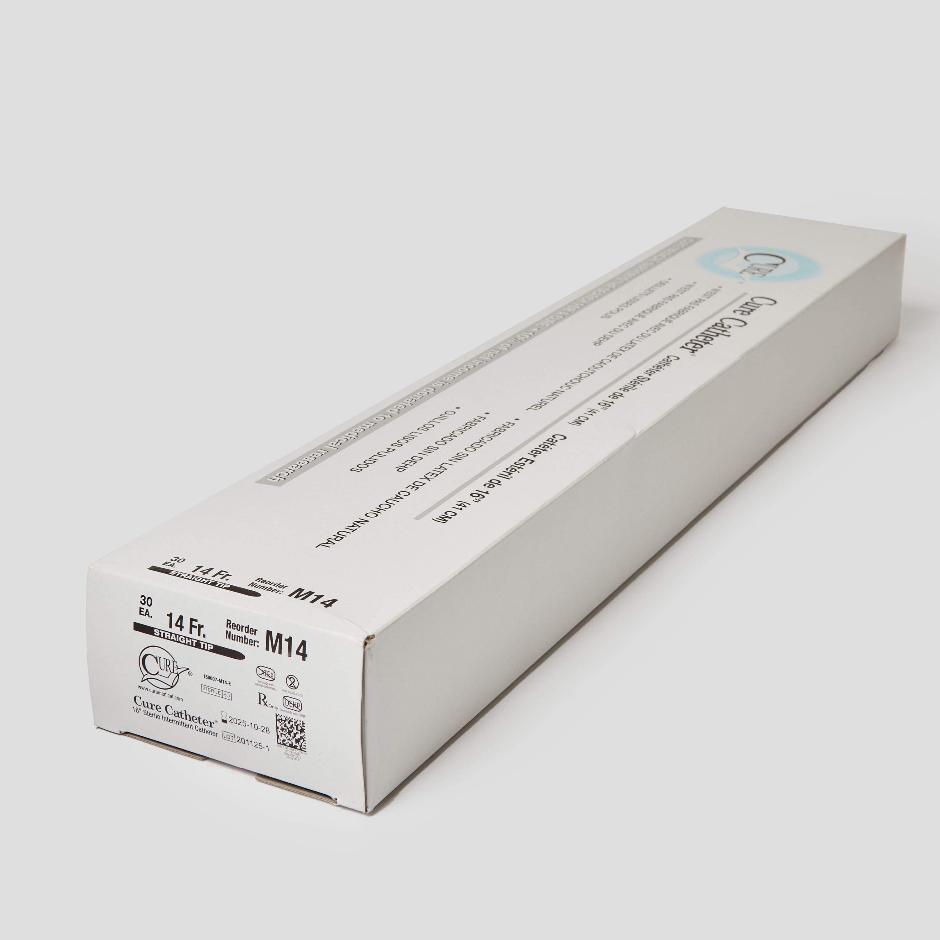 Cure Ultra 16" Coude Tip Intermittent Urinary Catheter - 14 fr – Maxim ...